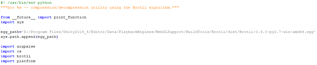 Compress Webgl Build Manually From Command Line Brotli Unity Coding Unity3d